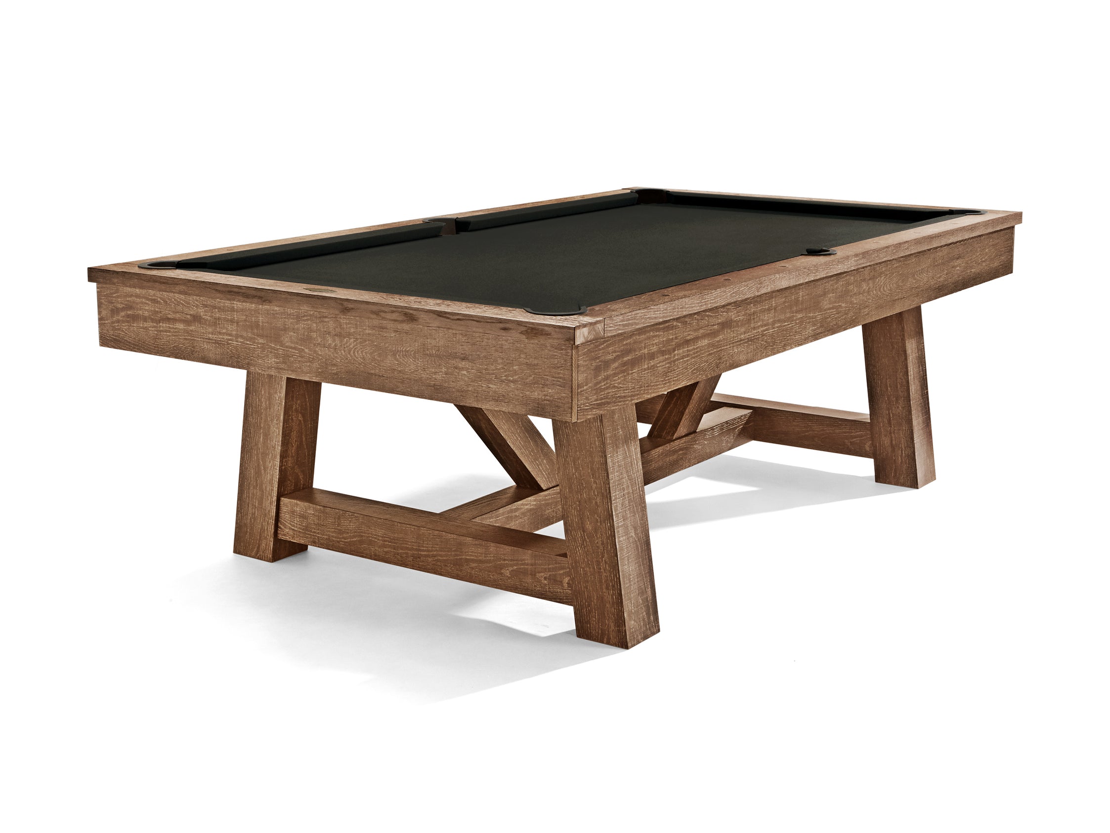 Brunswick Botanic Pool Table - Rustic Dark Brown — Billiards.com, Inc