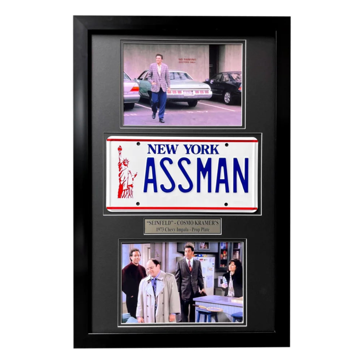"Seinfeld" Kramer's Chevy Impala License Plate Framed Memorabilia ...