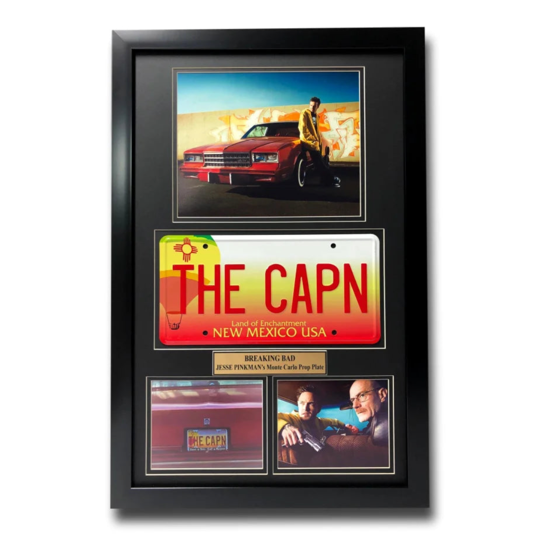 "Breaking Bad" Aaron Paul Movie Car License Plate Framed Collage ...